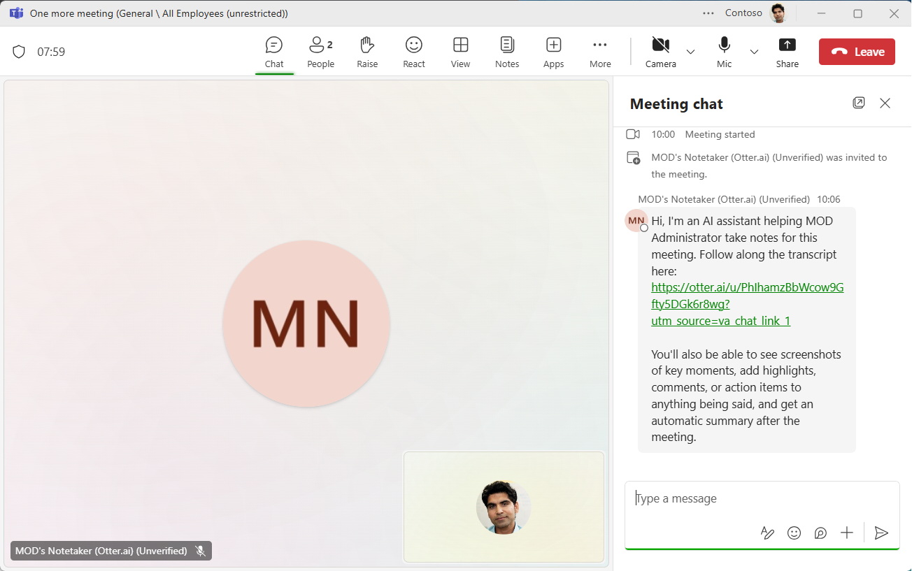 Is it possible to block Otter.Ai from Joining Teams Meetings? – Andrés ...