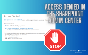Access denied in the SharePoint Admin Center – Andrés Gorzelany